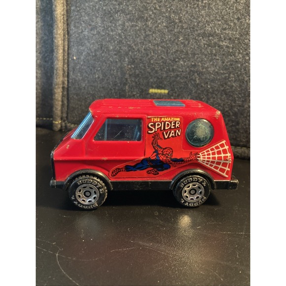 Toys | Vintage 198s Pressed Steel Buddy L The Amazing Spider Van ...